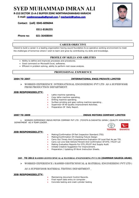 CV_ Engineer Shahbaz CV (1) | PDF