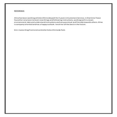 REFERENCE alina clark | PDF