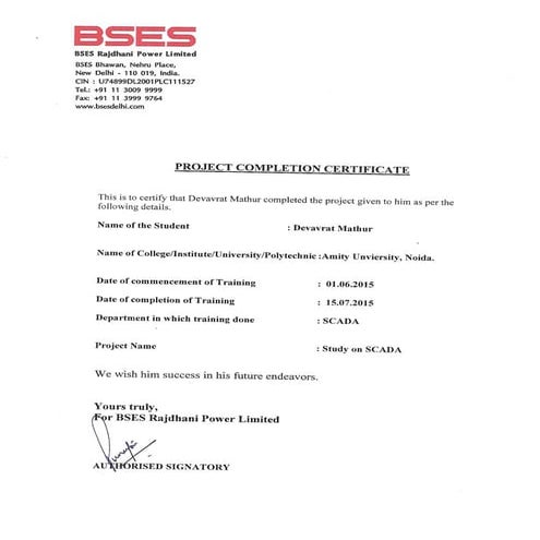 Completion Certificate | PDF