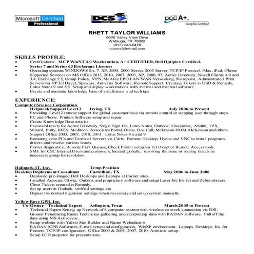 David Ostrander IT | DOC