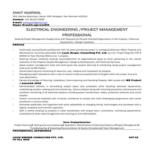 Ankit updated Resume | DOC