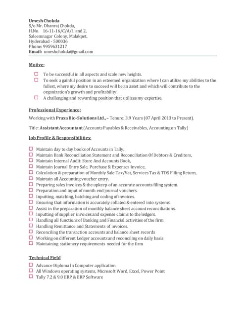 ANVESH NN RESUME | DOC | Business Banking & Finance | Business