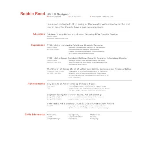 Resume-Robbie-Reed | PDF
