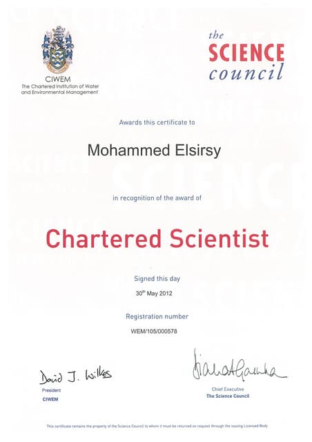 The certificate | PDF