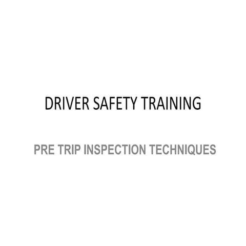 Driver Safety Training 1 | PPT