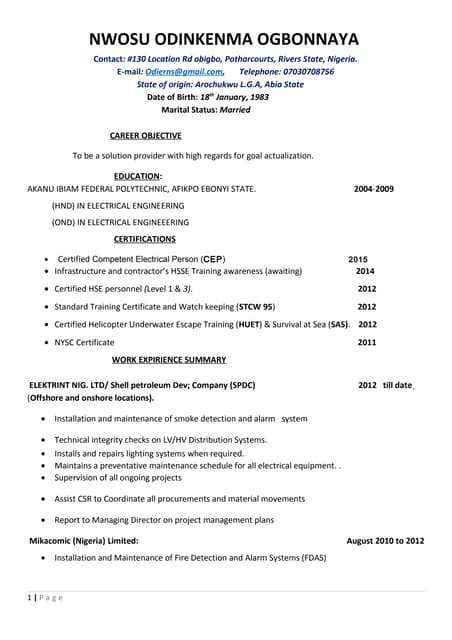 Curriculum Vitae for Sifiso M. Zulu | DOC