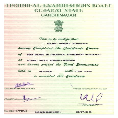 HJS_Env Mgt certificate | PDF