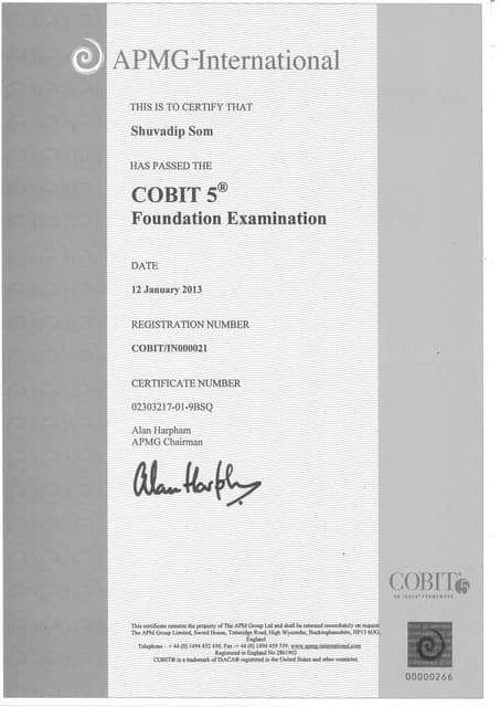 MasterClassManagement Certificate - Mr. Shuvadip Som | PDF