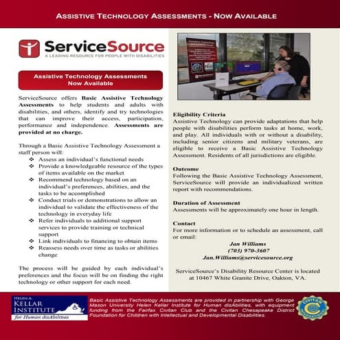 Assistive Technology Flyer | PDF | IT and Internet Support | Internet