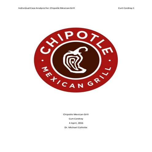Chipotle Case 2016 | PDF