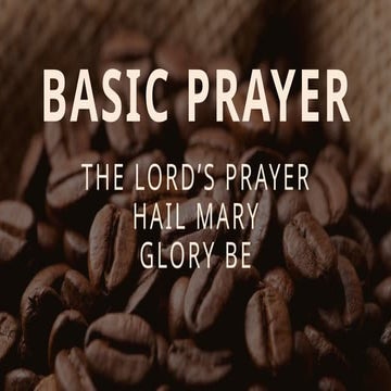 Basic Prayer the way of having to pray the basics | PPTX