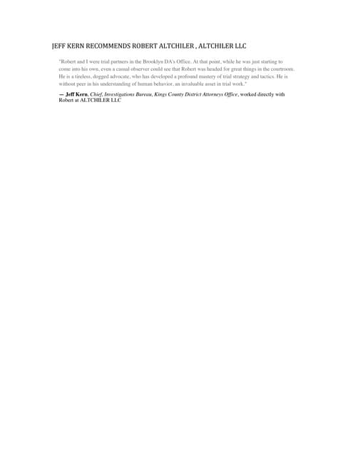 ILENE FELDMAN RECOMMENDS ROBERT Y | PDF