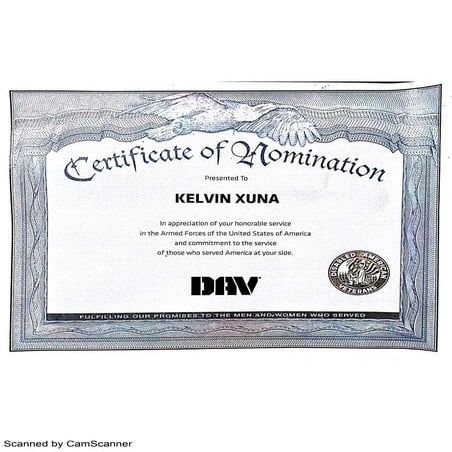 certificate of nomination from DAV_1 | PDF