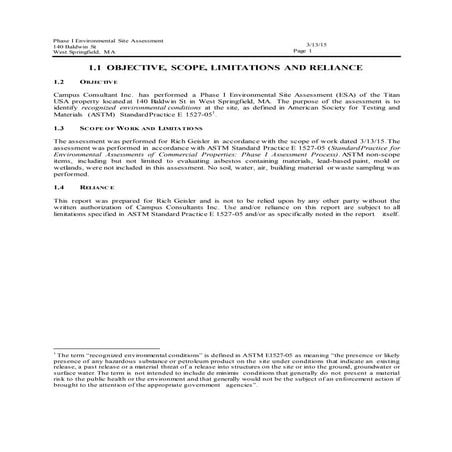 Phase 1 ESA Report | DOCX