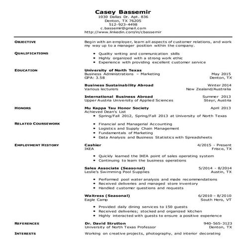 azra khan resume 123 | DOCX