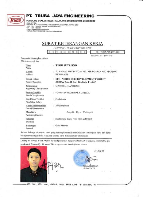 certificate pt. psm | PDF