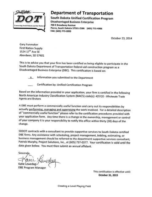 Veta s.a Letter | PDF