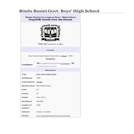 Bindu Basini Govt | DOCX