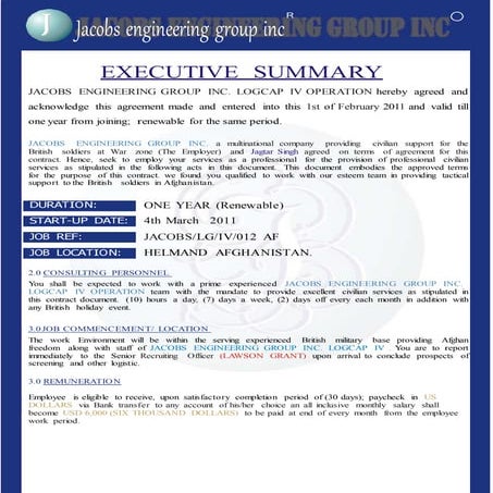 JACOBS_LOGCAP_IV_CONTRACT_AGREEMENT | DOCX