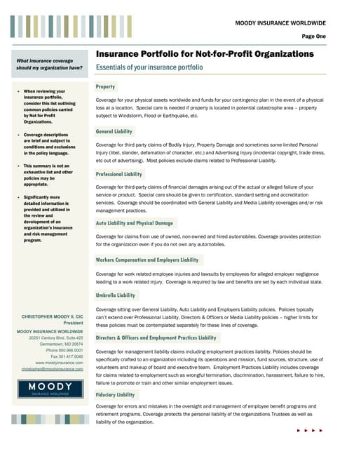 Comprehensive General Liability Insurance | PPT