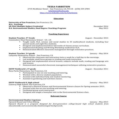 Extended Resume | DOCX | Secondary Education | Education