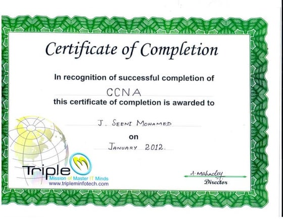FOC Certificate | PDF