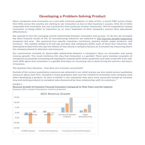 Developing a Problem-Solving Product | PDF