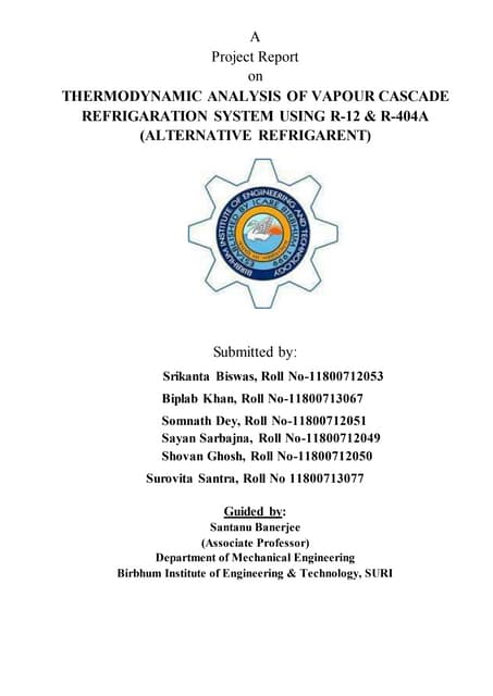 Vcrs Vars ( vapour compression refrigeration cycle) | PPTX | Physics | Science