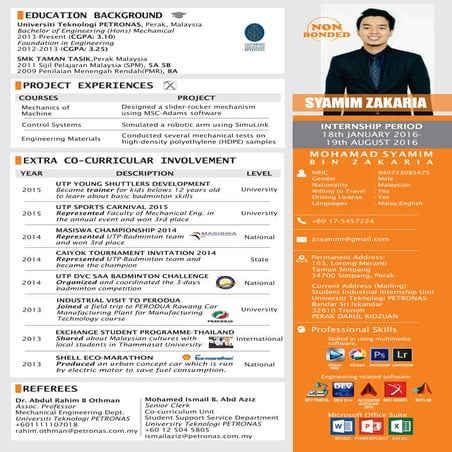 CV syamim.updated | PDF