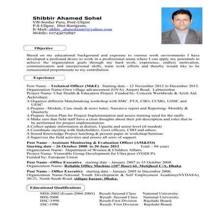 Vidhani, Javed Resume | DOCX