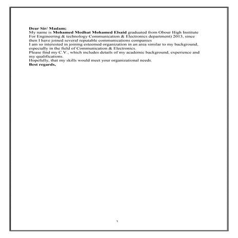 MOHAMED MEDHAT C-V | PDF