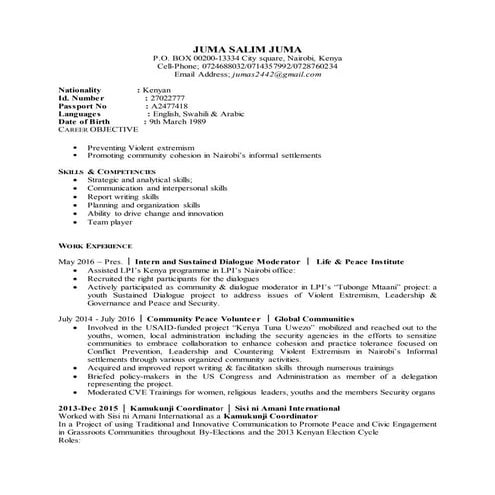 Resume SALIM October | DOCX