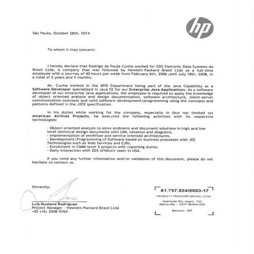 Recommendation Letter HP-2 | PDF