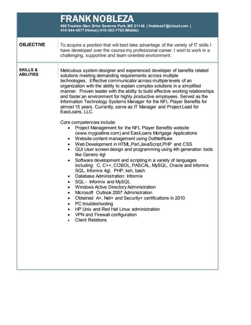 Eric Bartosz profile | PDF | Sales | Business