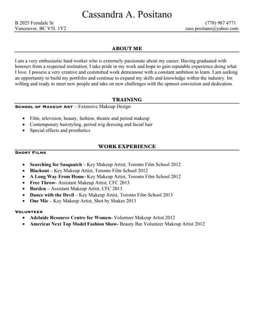 resume may 27 2016 | PDF