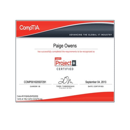 CompTIA Project+ certificate | PDF | Business | Business and Finance