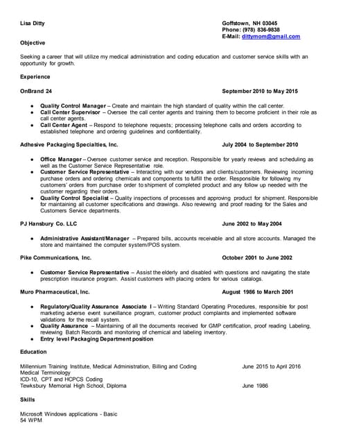 Wanda Eaton Resume' | PDF