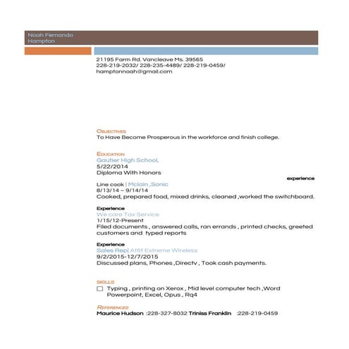 myresumeNoah.dotx.docx222 | PDF