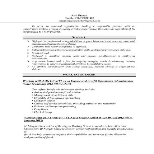 Anil Prasad_CV_updated | DOC