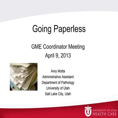 Going Paperless | PPT