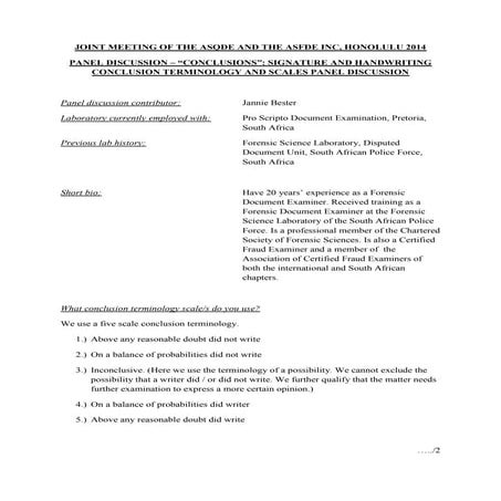 JOINT MEETING OF THE ASQDE AND THE ASFDE INC | PDF