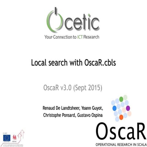 OscaR.cbls3.0_V7 | PPTX | Programming Languages | Computing