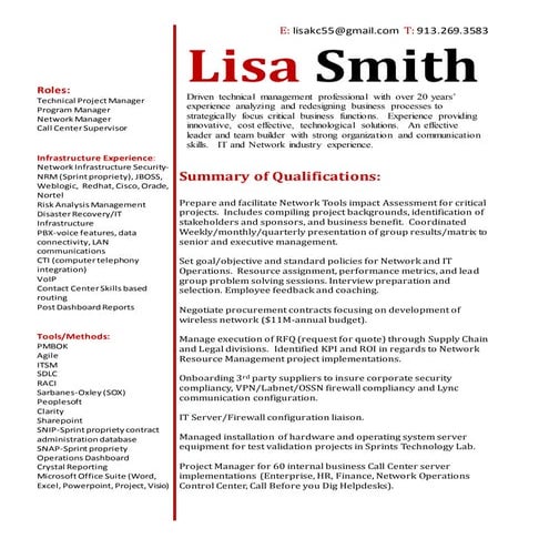 Lisa Smith Resume V2_ 2015 07 15 | DOCX