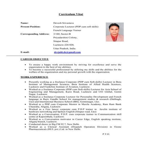 RESUMÉ devesh-1 | PDF