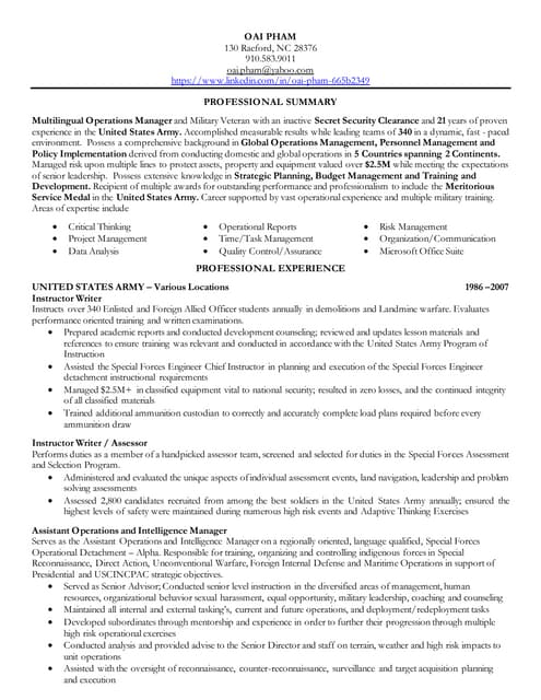 Civilian resume revised | PDF