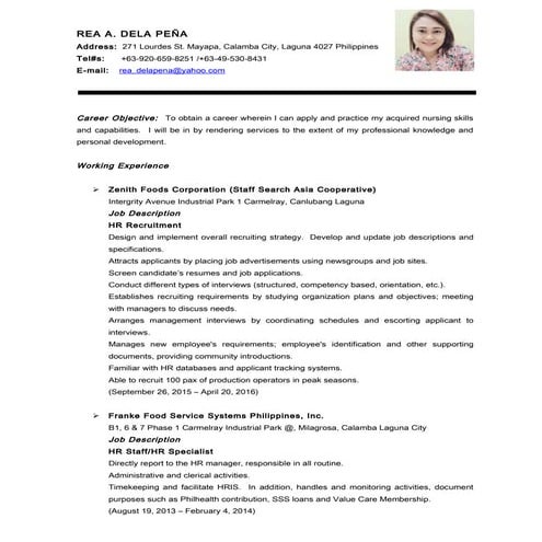 Rea resume updated | PDF