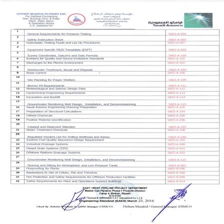 Saudi Aramco Engineering Procedures (SAEP)3 | PDF