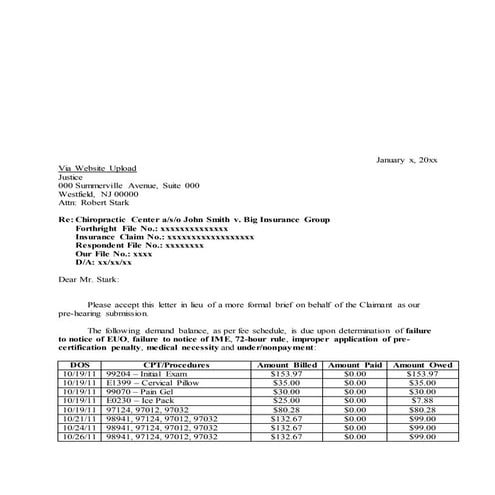 PIP Arb Example | DOCX