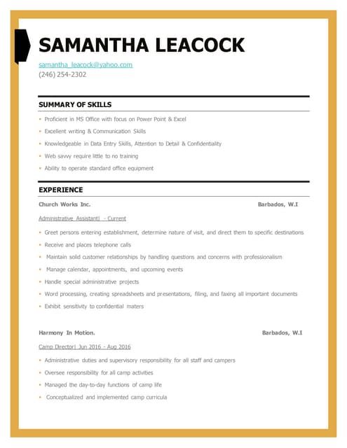 carol hobbs - resume | PDF