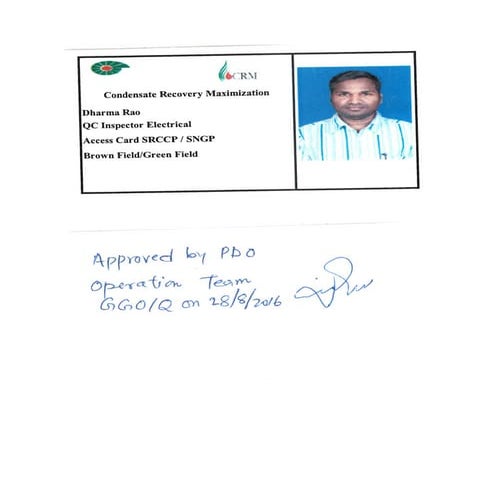 PDO-CRM-SRCPP & SNGP Access Card | PDF